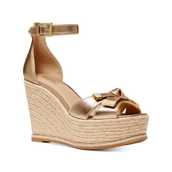 Michael Kors | Shoes | Nwt Michael Kors Womens Gold Platform Plates ...